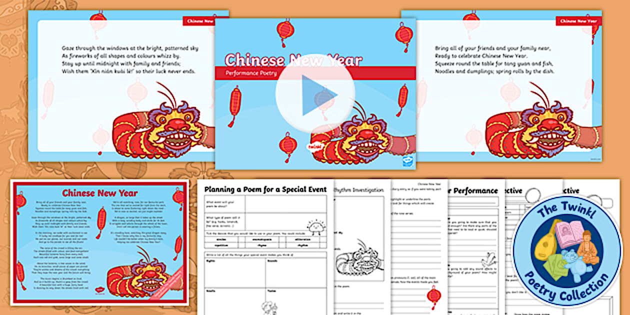 Chinese New Year's Eve Poems for Kids | Celebration Poem